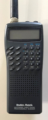 Radio Shack PRO-51 Hyper Scan 200 Channel Programmable UHF-VHF Portable ...