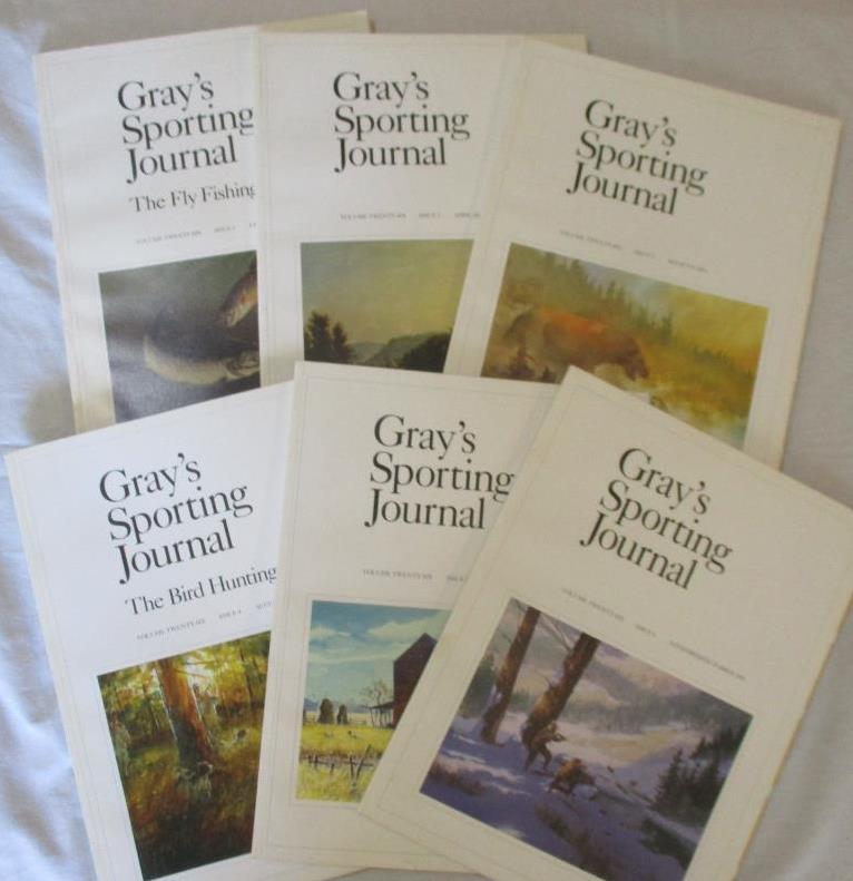 Vtg 2001 Lot of 6 Gray's Sporting Journal Magazines Complete Year ...