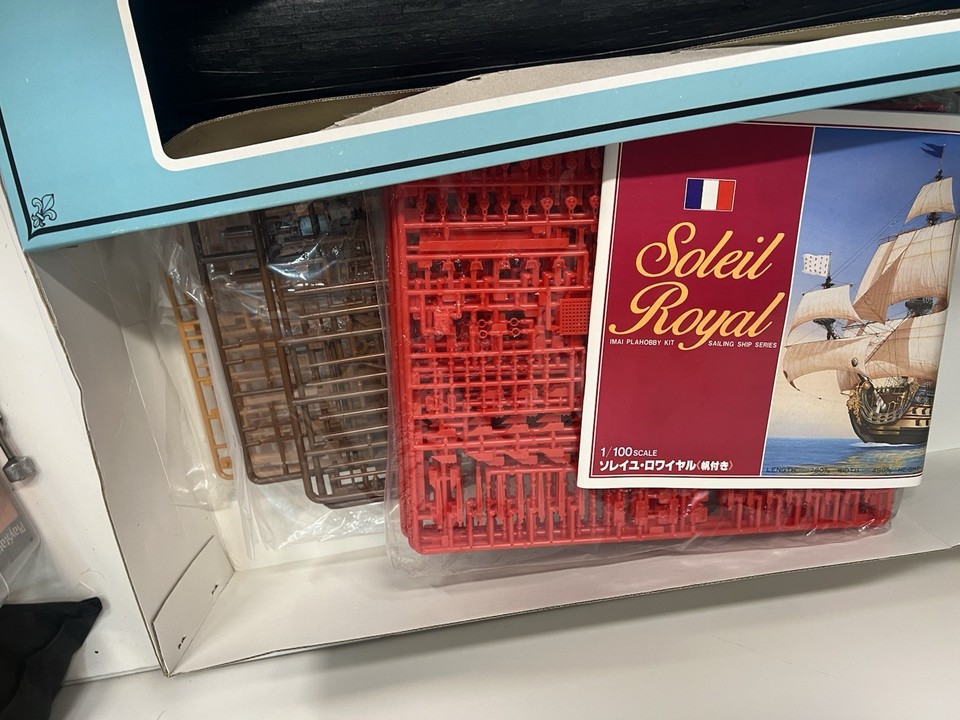 IMAI Heller 1:100 SOLEIL ROYAL Plastic Sailing Ship Model Kit #B-1312 ...