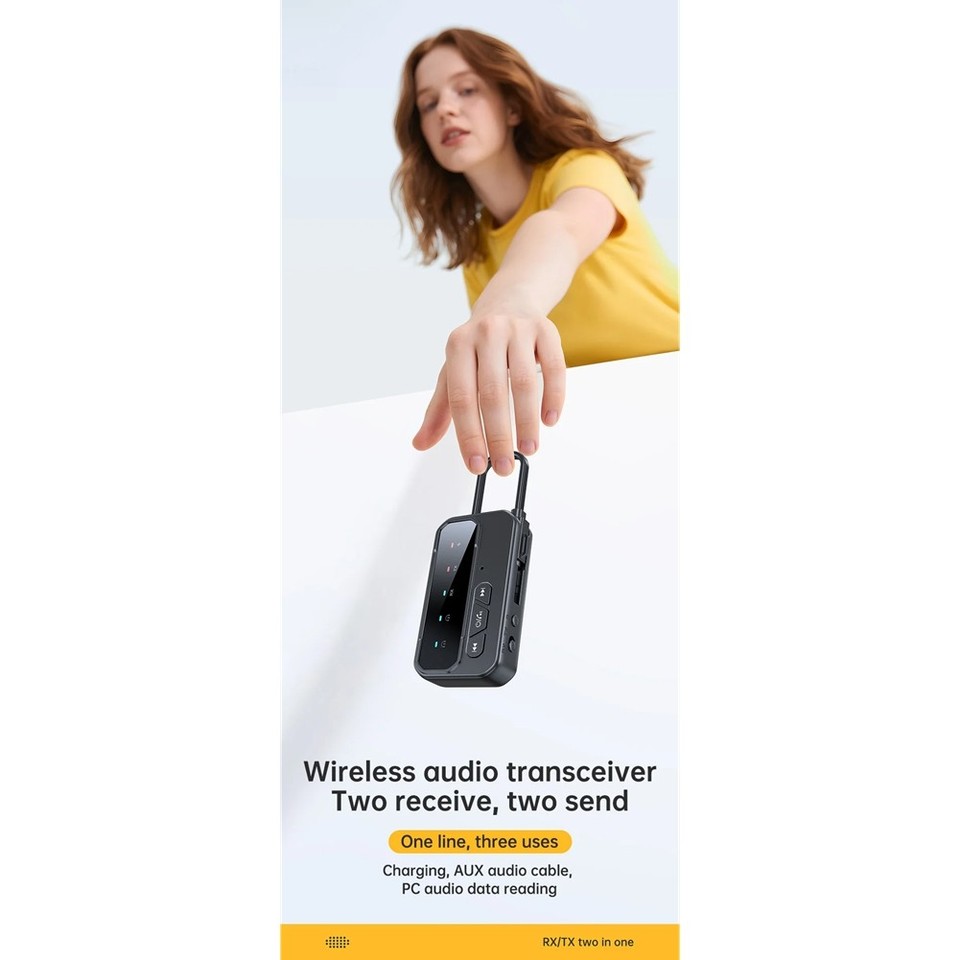 Bluetooth Audio Transceiver Bluetooth Adapter for Headphones PC Car7085 ...