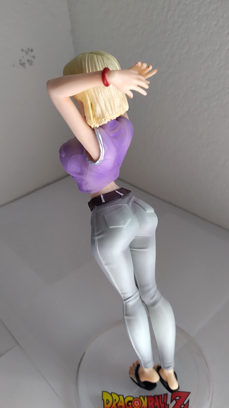 DBZ ANDROID 18 SEXY FIGURE 8.5 inches, with stand, BIG BOOBS | eBay