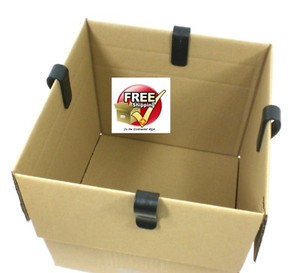 4 CARDBOARD BOX FLAP OPEN HOLDERS Shipping Packing Supplies Carton ...