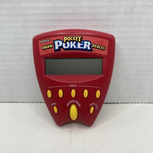 Radica Pocket Poker Handheld Game Deuces Draw Electronic Poker 1999 VTG ...