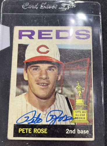 1964 Topps PETE ROSE #125 AUTO Cincinnati Reds AUTOGRAPH BEAUTY ALL ...