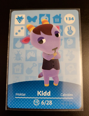 Kidd - 134 - Series 2 - Authentic Animal Crossing Amiibo Card | eBay