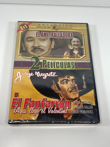 El Ametralladora & El Fanfarron Doble Pelicula DVD Sealed Spanish Epoca ...