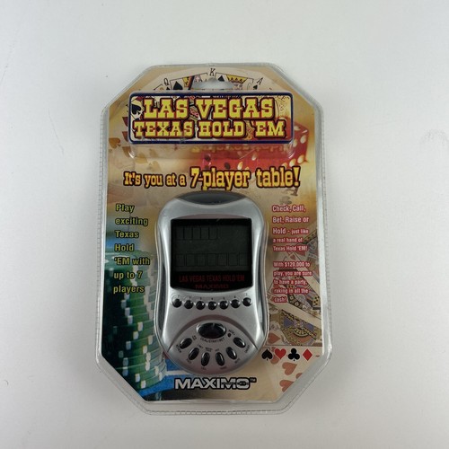 NEW Maximo Las Vegas Texas Hold 'Em Handheld Electronic Game -7 Player ...