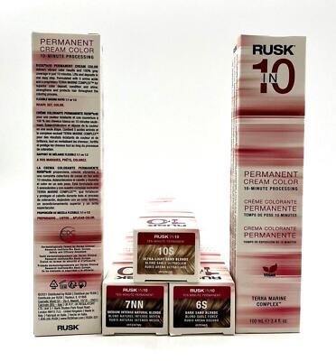 RUSK In 10 Permanent Cream Color 3.4 oz-Choose Yours | eBay