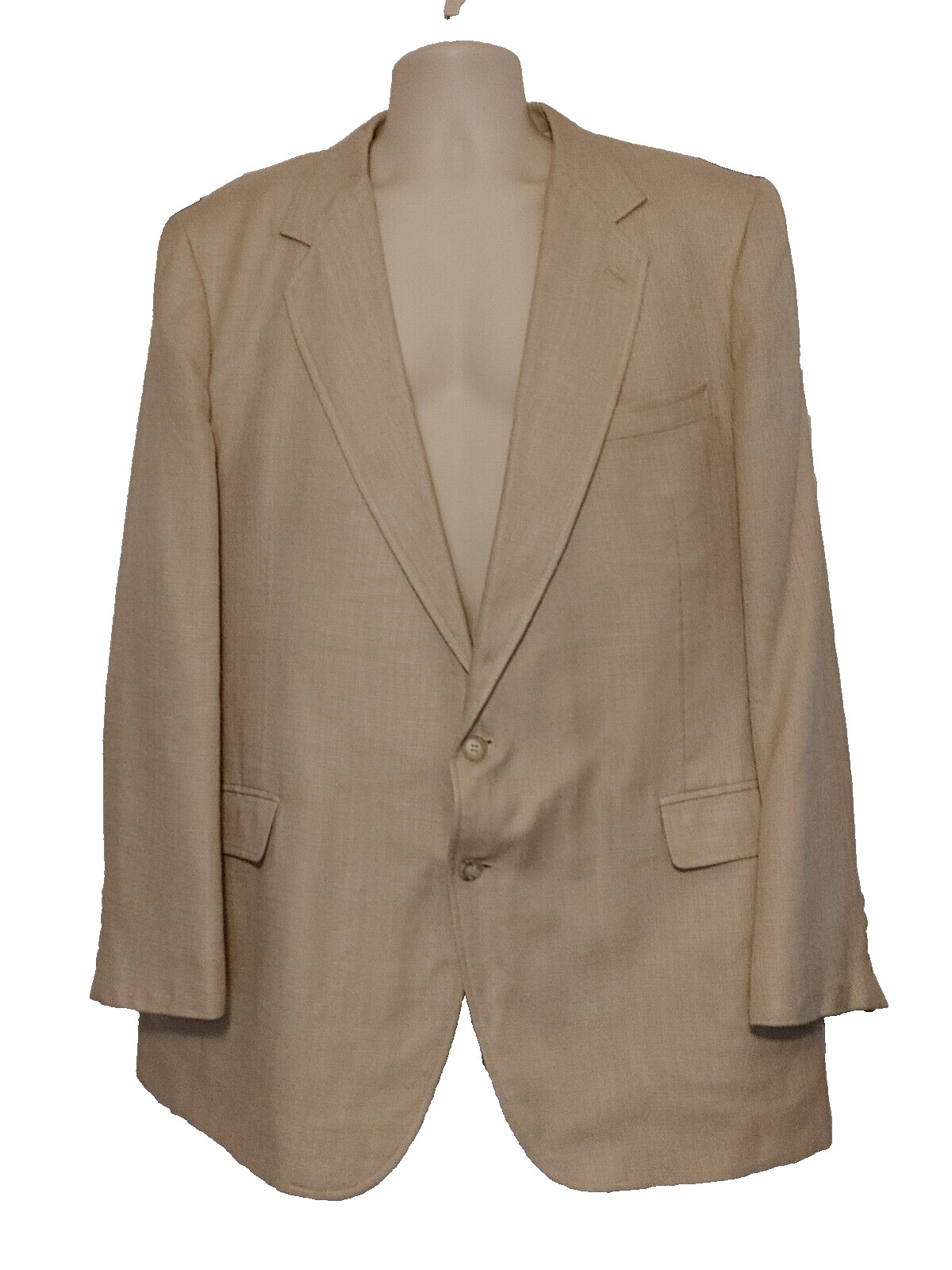 Vintage John Alexander Tweed Jacket Beige 100% Silk B… - Gem