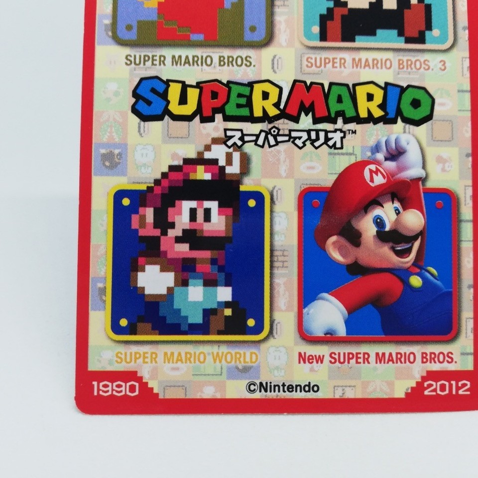Super Mario Bros pixel art CARD Nintendo TOP JAPAN Game 1985〜2012 NES ...