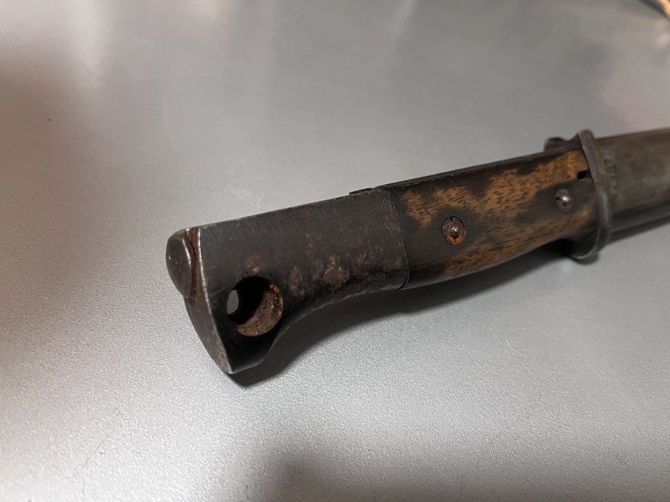 Rare German Mauser Bayonet 44 Cvl Bayonet W/ Scabbard. | eBay