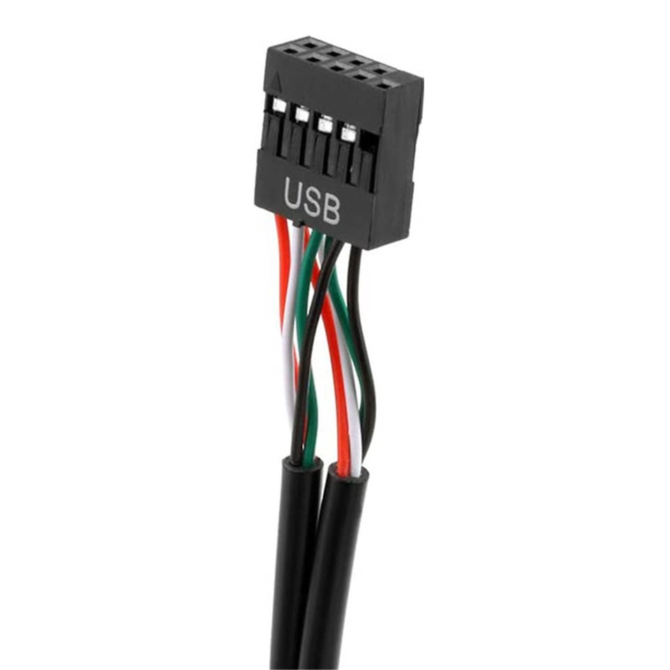 Motherboard USB 9 Pin Header Extension Splitter Cable HUB Connector ...