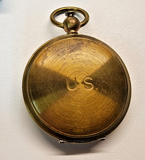 Vintage Waltham WW2 US Army Brass Compass with Worn Box | eBay
