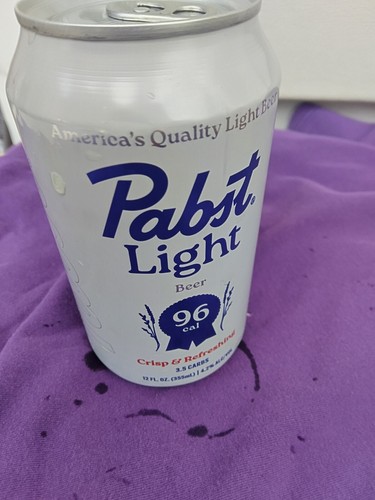 PABST LIGHT 96 CAL ALUMINUM CHEAP BEER CAN CANS EMPTY DOW | eBay