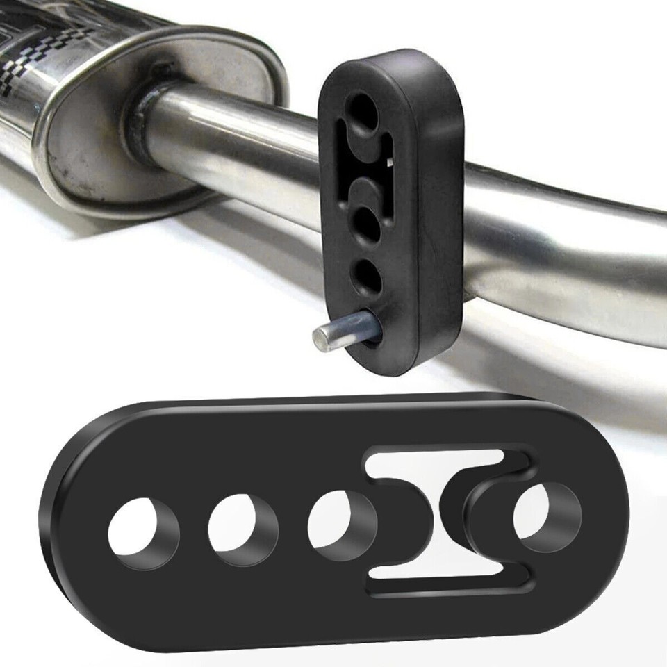 2PCS Rubber Exhaust Tail Pipe Mount Brackets Hanger Insulator 4 Holes ...