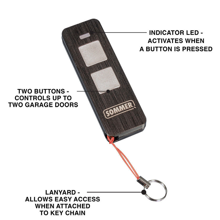 Sommer S10560 Pearl Twin 2 Button 922MHz Remote EVO+ 2060 2080 2110 ...