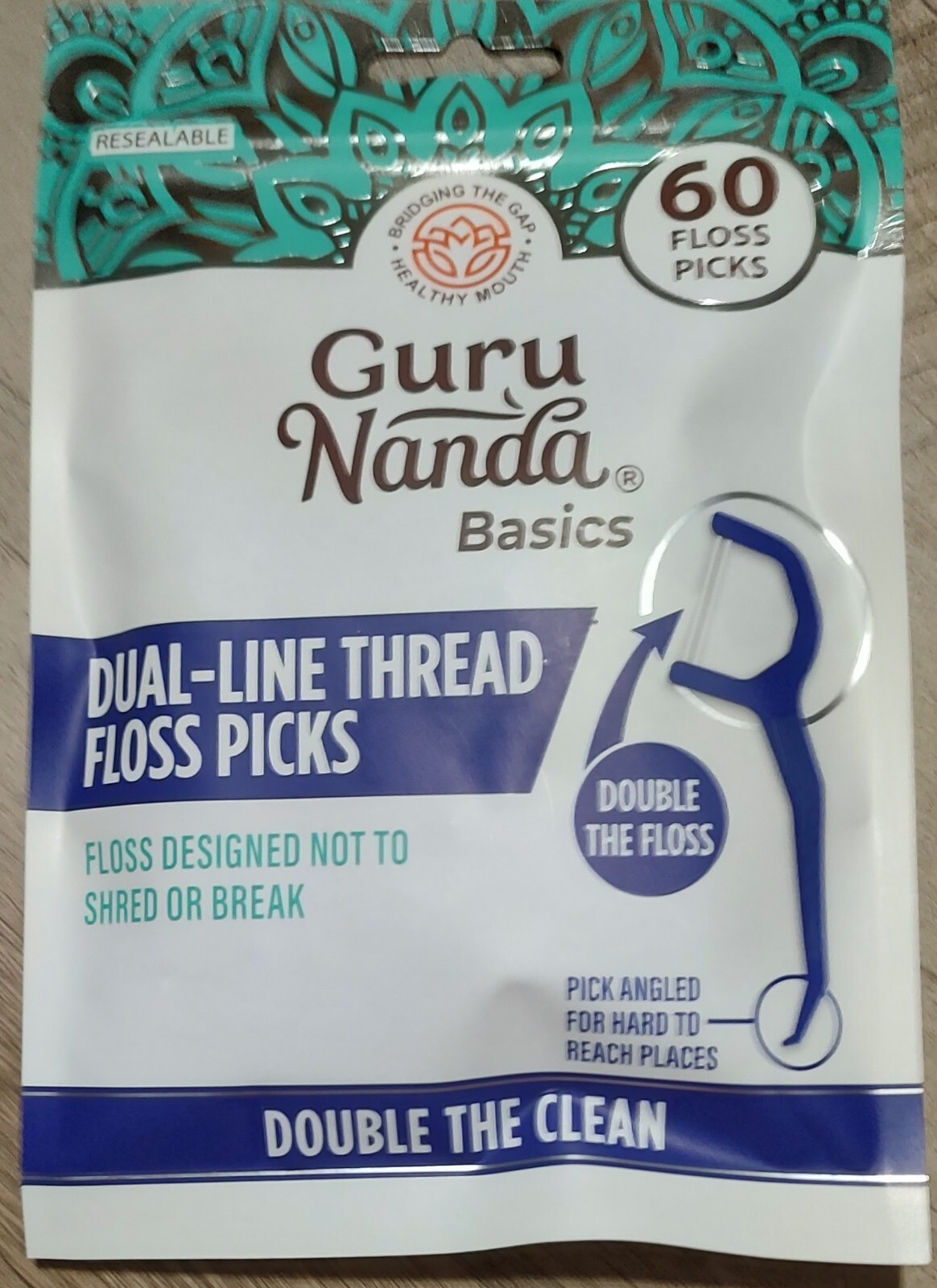 Guru Nanda Basics Double Line of Floss! 2 Packages for 120 Picks | eBay