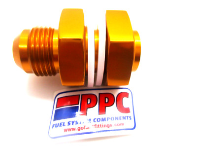 10 AN BOLT IN FUEL CELL BUNG TURBO RETURN LINE Show Polished Gold ...