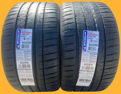 Set of TWO NEW 295/30ZR21 Michelin Pilot Sport 4S T2 Tesla Plaid ...