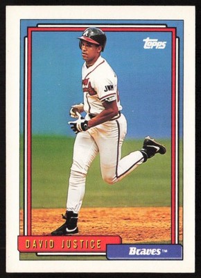 David Justice 1992 Topps #80 Atlanta Braves | eBay