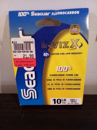 Seaguar invizx Fluorocarbon 10 LB 200 Yards fishing line | eBay
