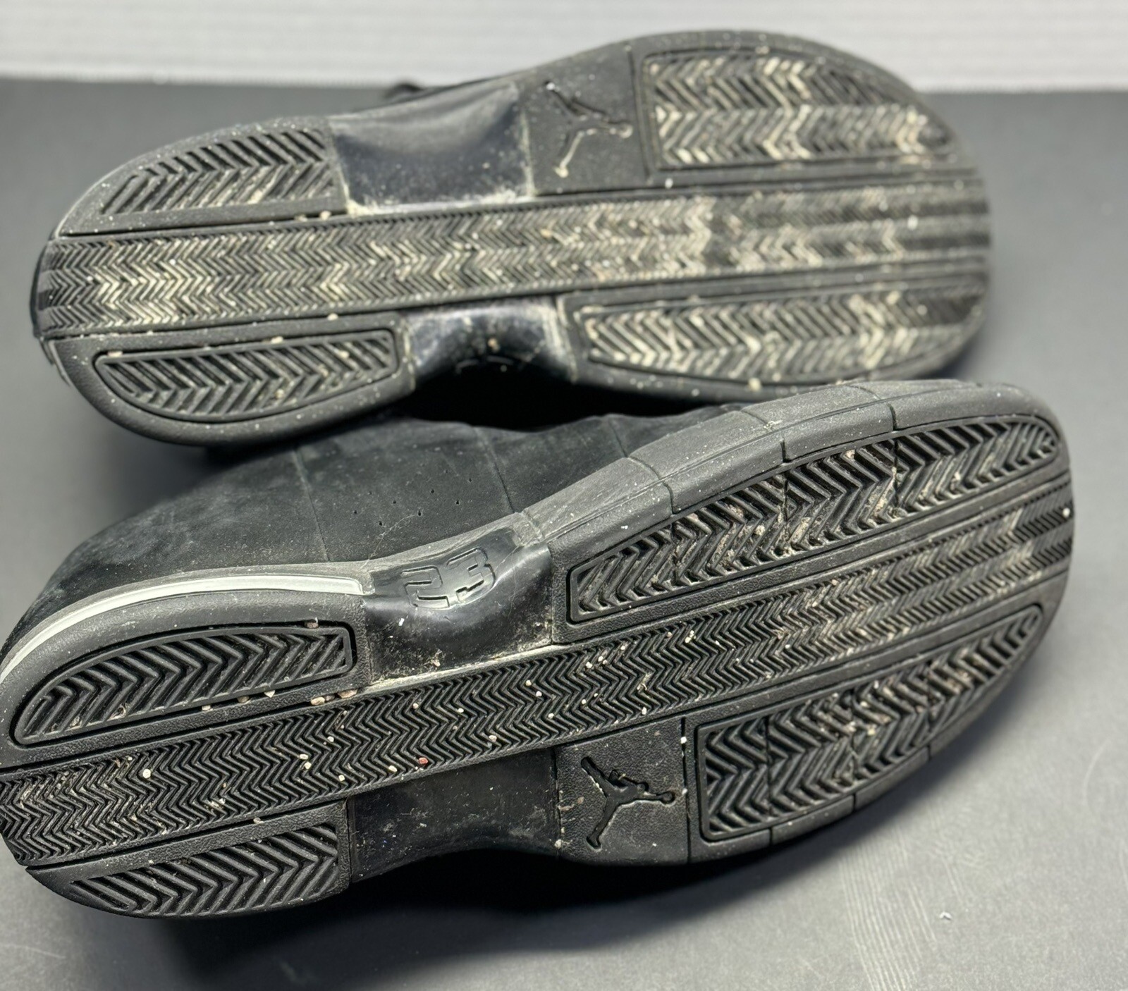 Nike Air Jordan Team Elite TE 2 Low Black On Black Sneakers Mens No Box ...