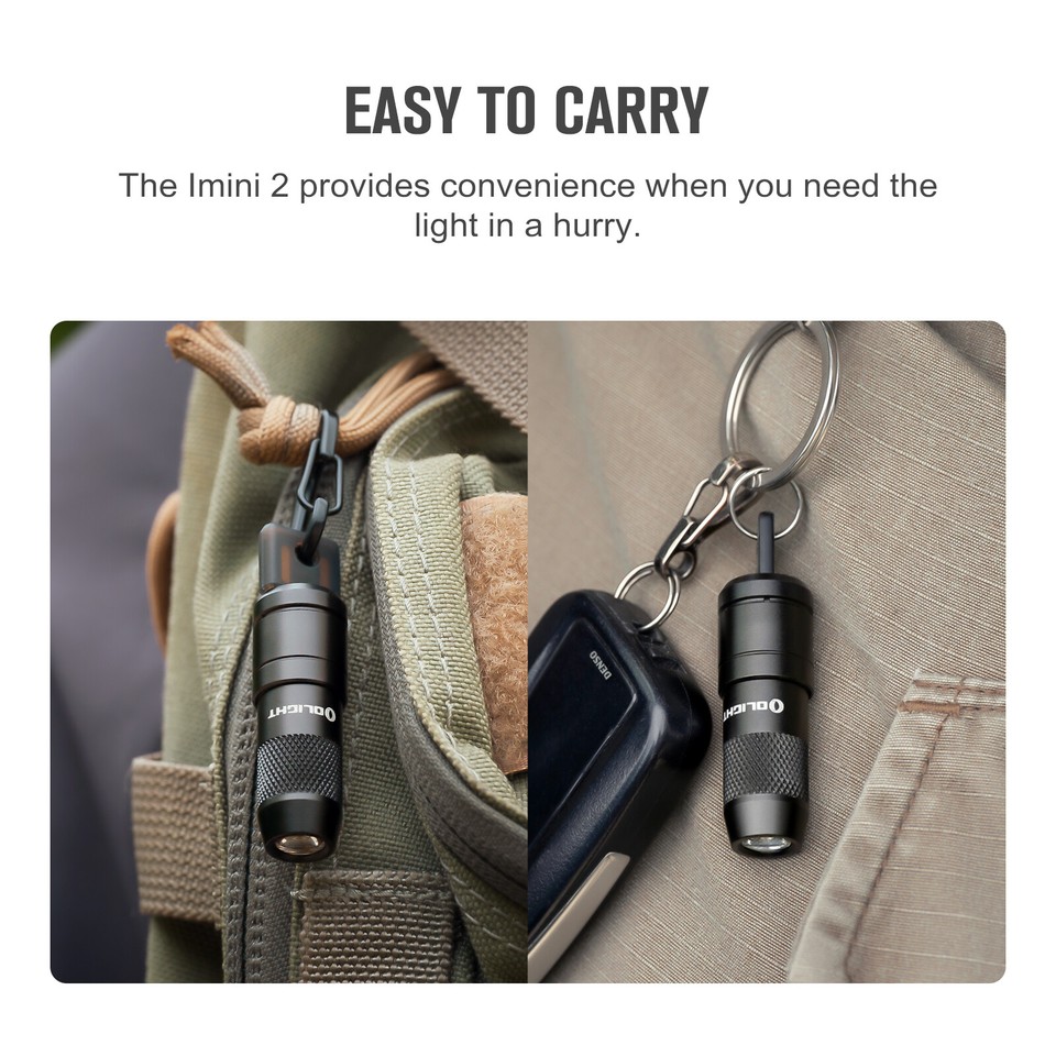 Olight imini 2 Tiny Keychain Flashlight EDC Everyday Carry Waterproof ...