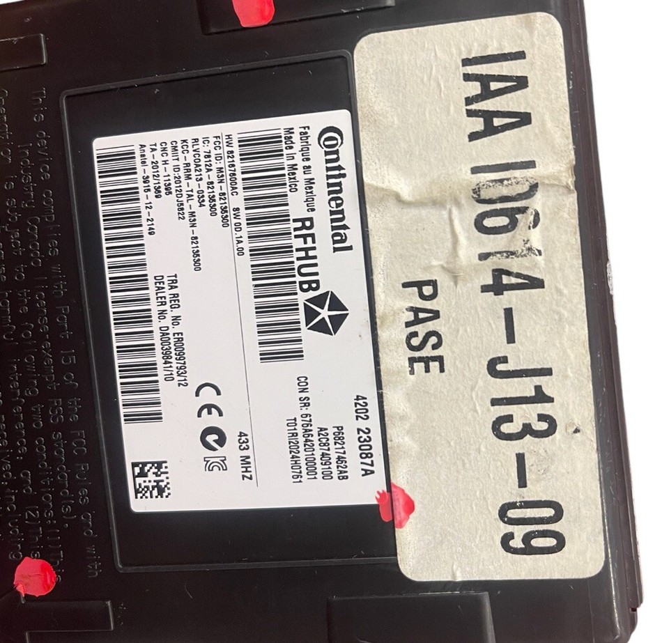 14-21 JEEP GRAND CHEROKEE REMOTE START RECEIVER ANTENNA IAAI0614J1309 ...