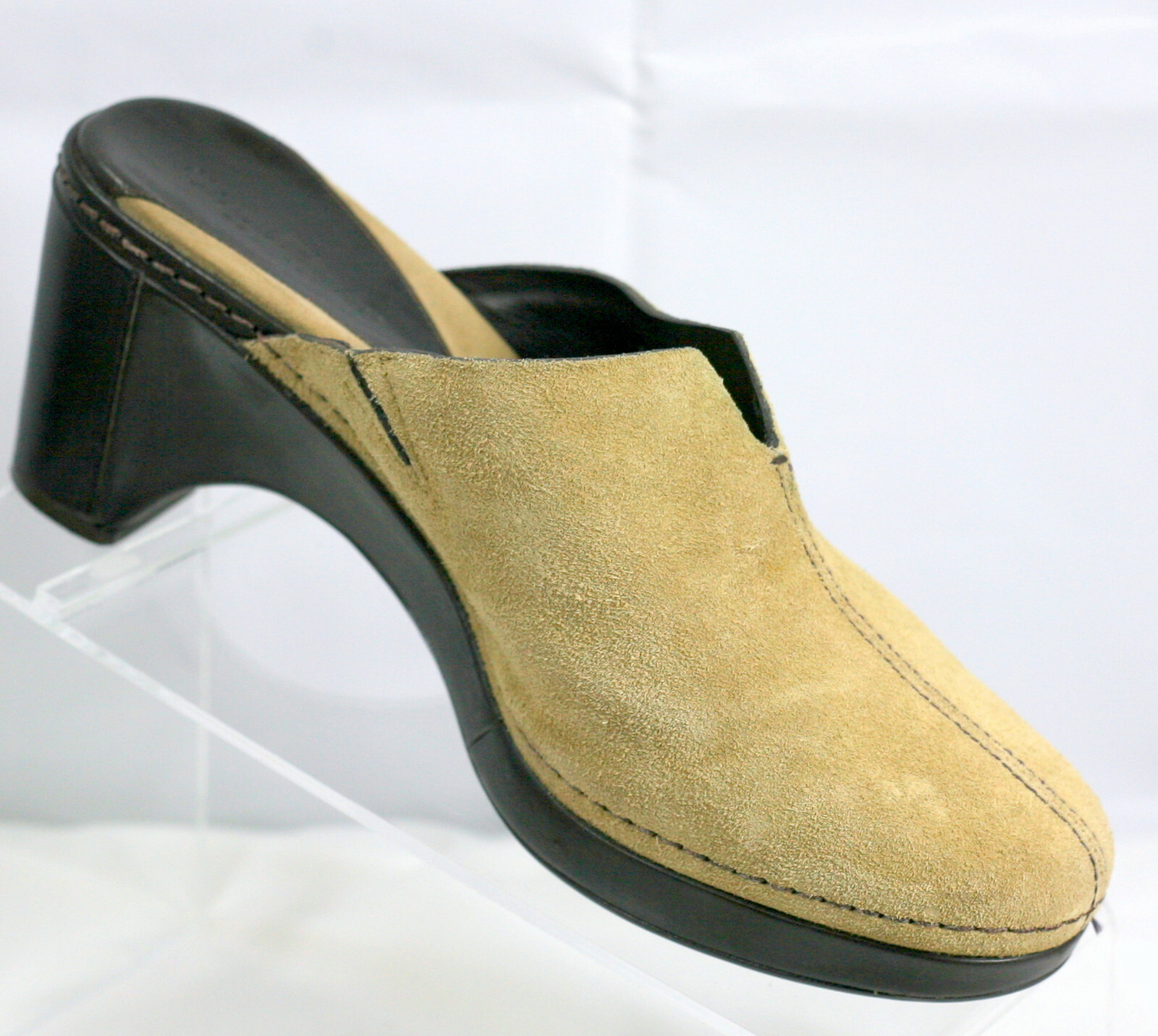 Cole Haan Women's Beige Suede Clog Split Toe US 8 B EU 38.5 UK 5.5 ...