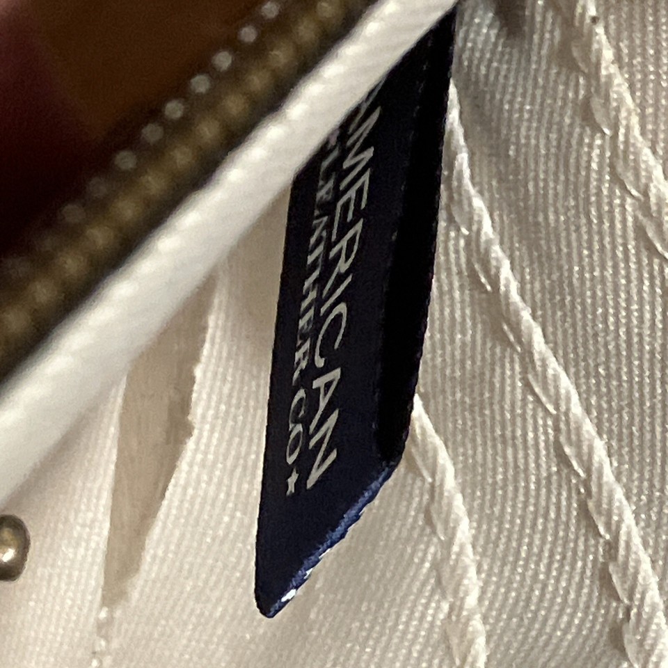 AMERICAN LEATHER COMPANY BLACK HAND-TOOL LEATHER Large SLIM WRISTLET | eBay