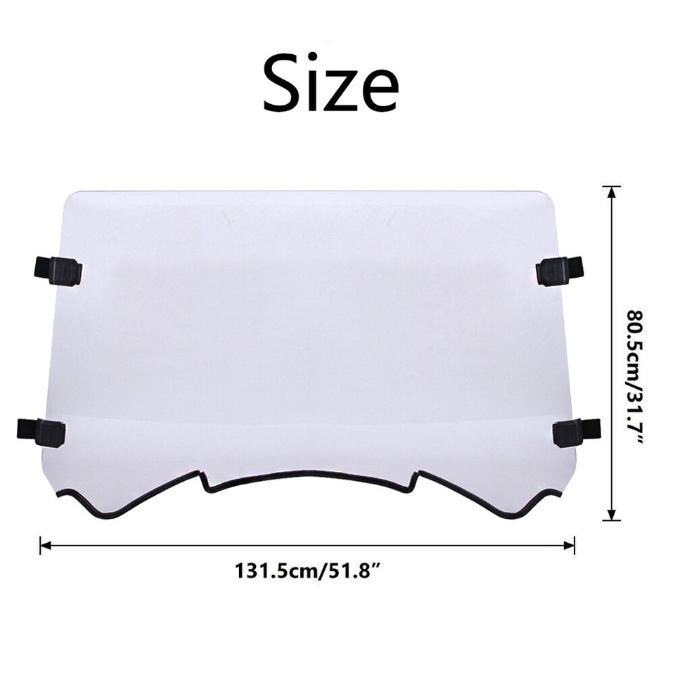 Full Front Windshield with Clamps fit for Can Am Maverick 1000R 2013 ...