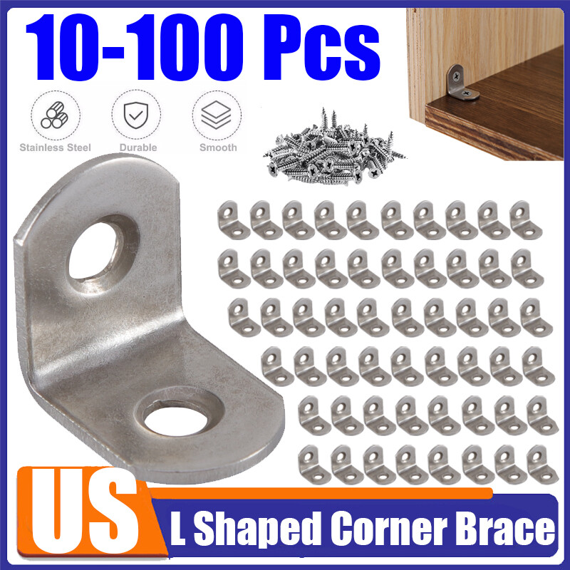Small L Bracket Hardware Amazon.com: LuckIn 20 Pack Corner Brace 2.5"