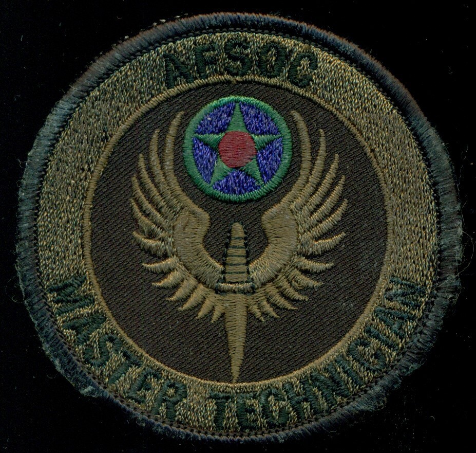 USAF AFSOC Master Technician Patch CC-3 | eBay