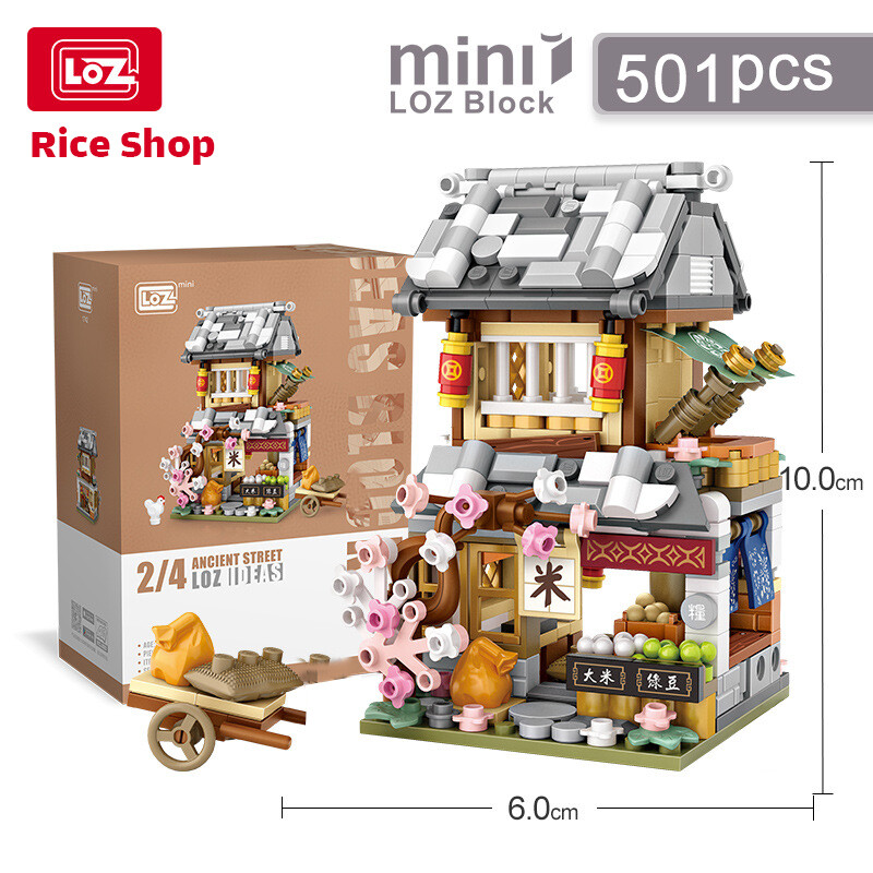LOZ Mini Blocks Sets Food Street View Building Blocks Micro Bricks with ...