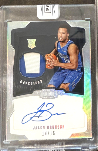 2018 JALEN BRUNSON ROOKIE PATCH AUTO /15 RPA PANINI SEALED AUTOGRAPH ...