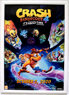 Crash Bandicoot 4: It's About Time RARE PS4 Switch 42cm x 59cm Promo ...