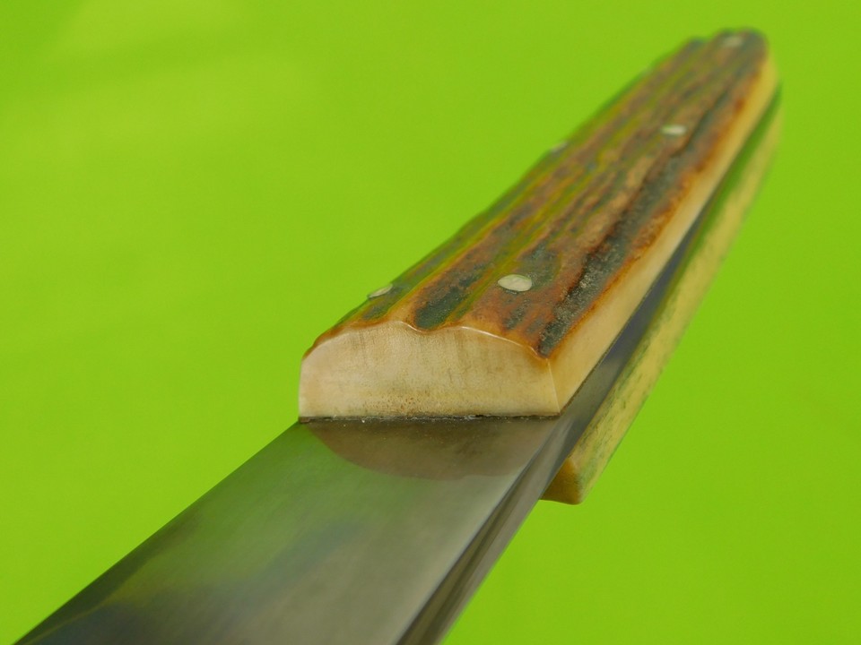 Vintage US Custom Made Handmade F.E. EDWARDS FAIN Skinner Stag Hunting ...