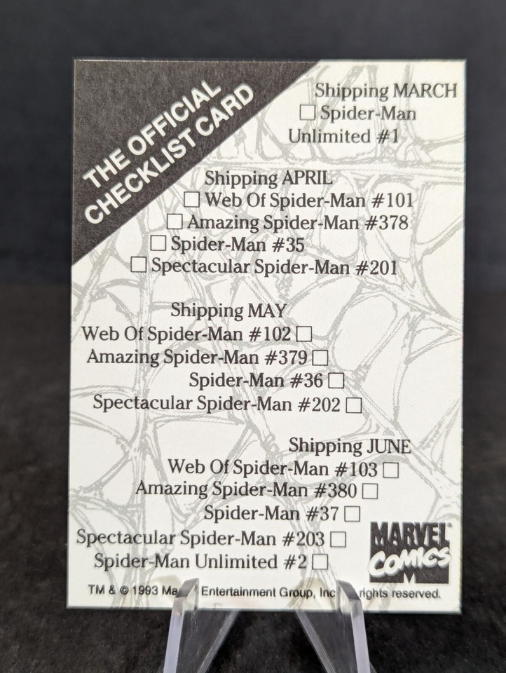 1993 Marvel Comic Book Promos Spider-Man Maximum Carnage | eBay