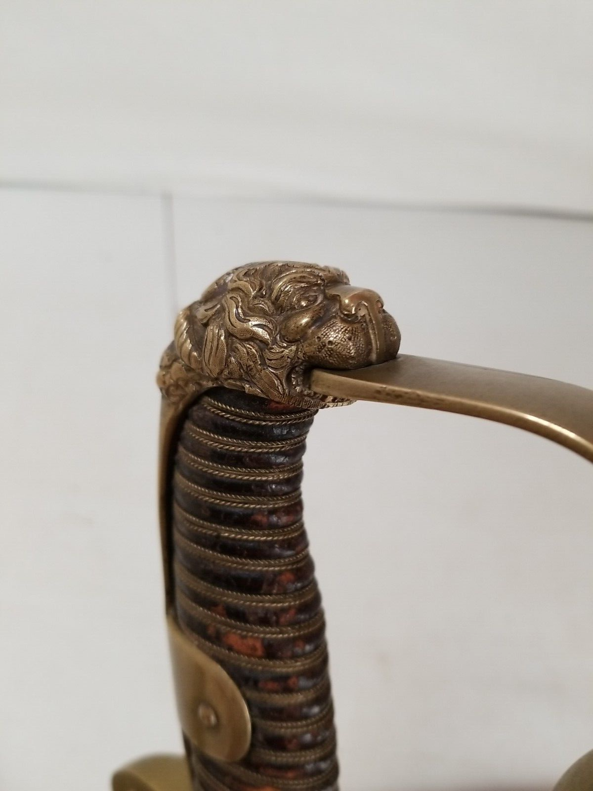 Damascus British P1796 Lion Headed Cavalry Officers Sword Saber w ...