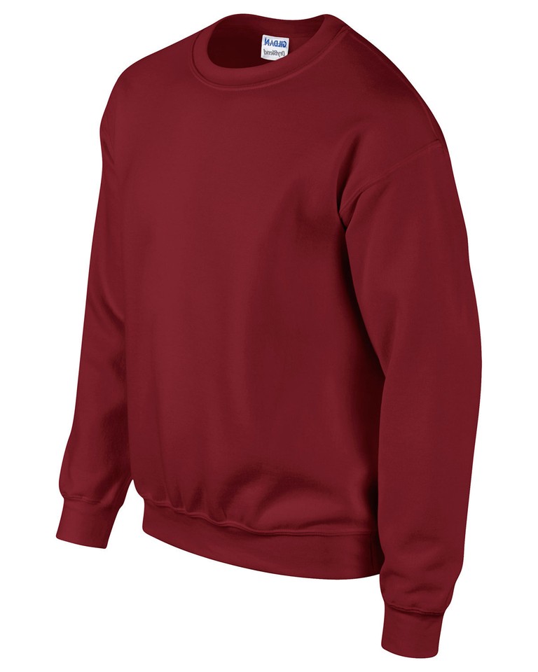 Gildan G180 Adult Cotton/Polyester Crew Neck Heavy Blend Fleece Knit ...