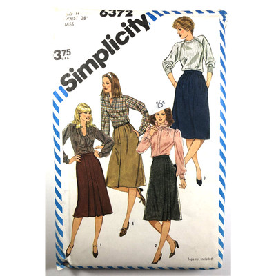 Chic Simplicity 6372 Misses Set of Skirts Sewing Pattern Size 14 ...