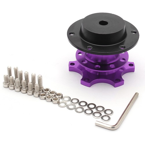 Purple Car Formula Steering Wheel Quick Release HUB Racing Adapter Snap ...