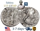 Ancient Roman Empire Coin Silver Denarius Sabina 117 - 137 AD Wife ...