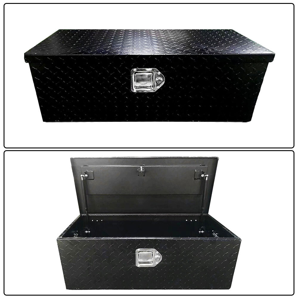 Labwork 30" Aluminum Black Truck Bed Tool Box For Pickup Trailer Truck ...