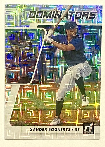 2021 Donruss Dominators XANDER BOGAERTS Boston Red Sox Vector parallel ...
