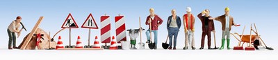 Noch 15111 HO Scale Construction Workers & Details -- 6 Figures ...