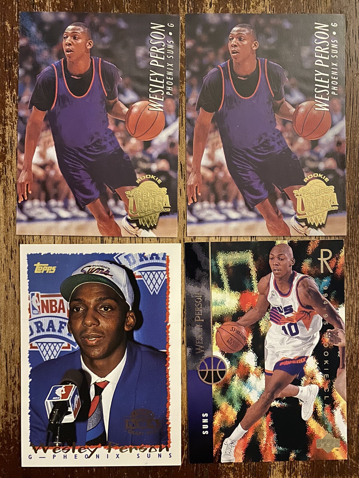 1994-95 Fleer Ultra #153 Wesley Person Rookie. 4 Card NBA Rookie Lot | eBay