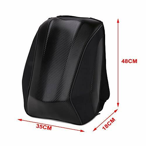 Motorcycle Backpack Waterproof Hard Shell Helmet Backpack Carbon Fiber ...