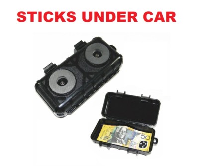 MAGNETIC CAR VAN BIKE STASH SAFE LOCK KEY BOX HIDDEN STORAGE SECRET ...