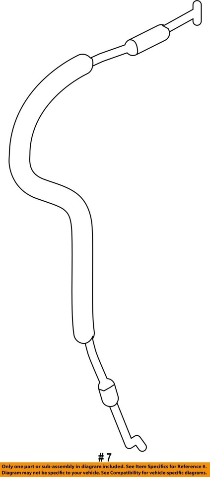FORD OEM 13-20 Fusion Front Door Lock Hardware-Release Cable ...